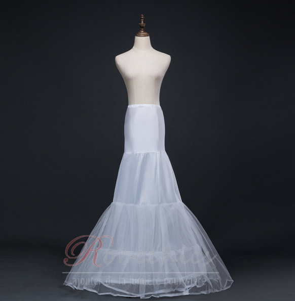 Jupon de mariage Long Mermaid Double yarn Spandex Corset Wedding dress ...